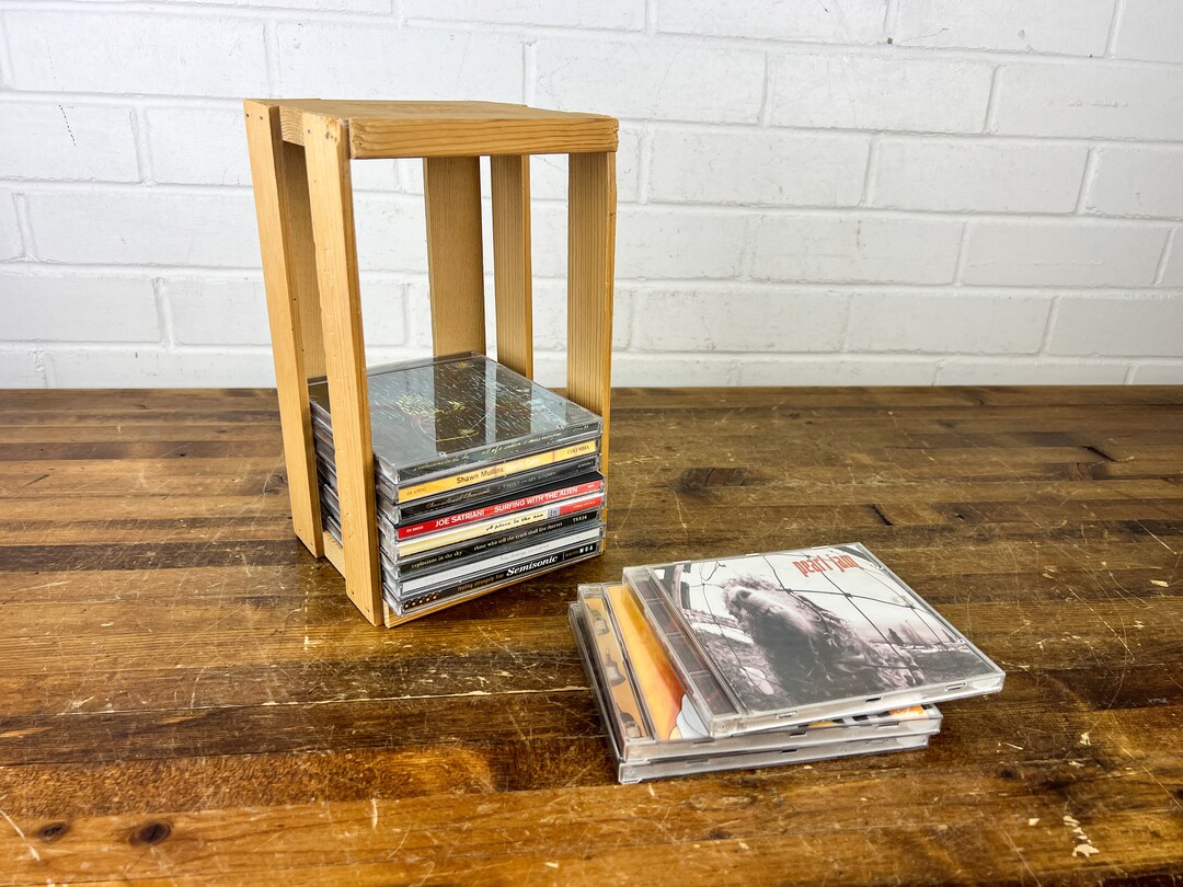 Vintage Napa Valley Wood Storage Display Container or CD Holder Storage ...