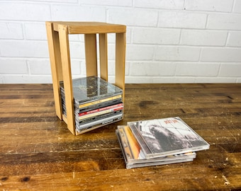 Vintage Napa Valley Wood Storage Display Container or CD Holder Storage ...
