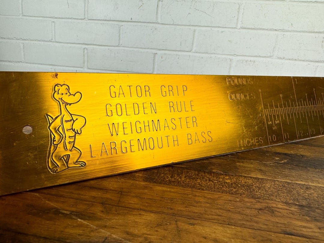Gator Grip Golden Rule Fishing Ruler Tournament Board Fish Ruler ...