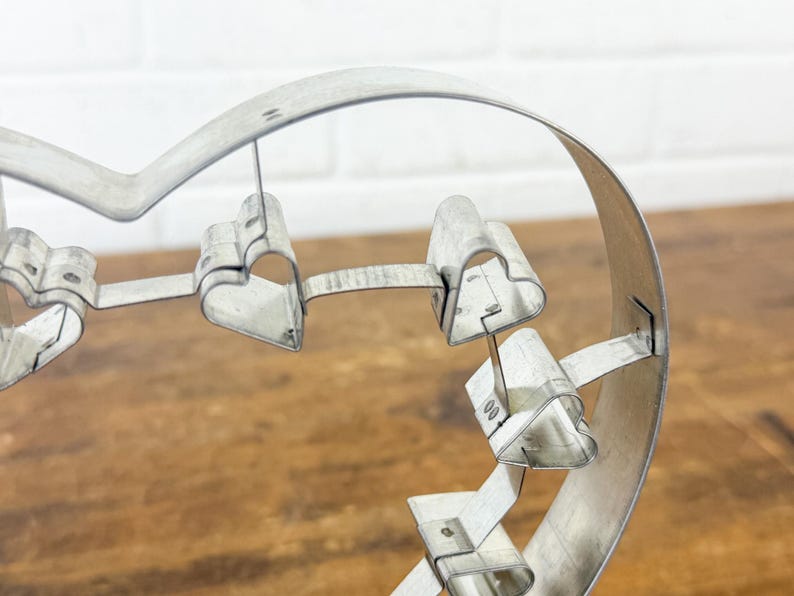Large Vintage R&M Heart Cookie Cutter | Stainless Steel Heart Cut-out ...