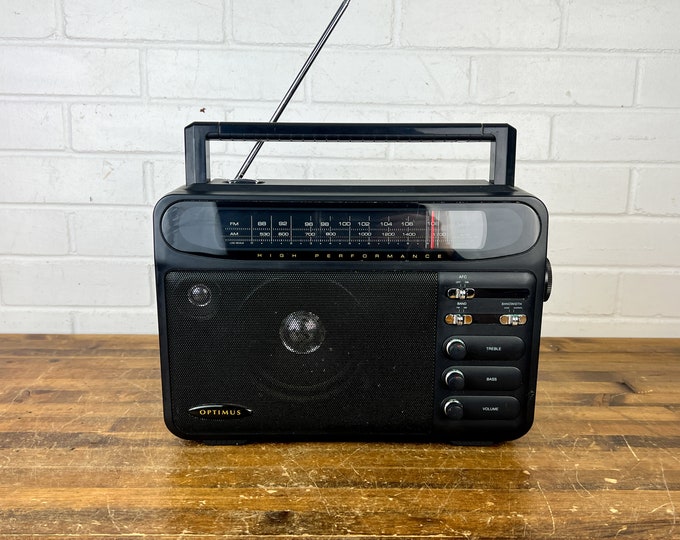 Working Vintage Optimus Radio AM FM Portable Radio Old Radio That Works ...