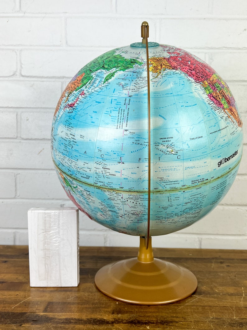 Vintage Replogle 12 Inch World Globe With Stand Authentic - Etsy