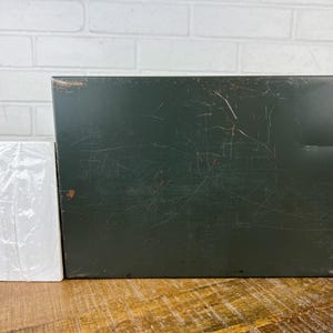 Vintage Distressed Steelmaster Gray Metal Box Simple Industrial Dark ...
