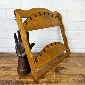 Vintage Wood Souvenir Spoon Rack for Collectible Spoons Holds 18 Small ...