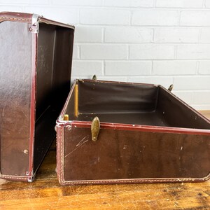 Vintage Dark Brown Samsonite Suitcase Box That Splits in Two Mid ...