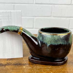 Vintage Ceramic Pipe Shaped Indoor Planter Ardco Dallas Made in Japan ...