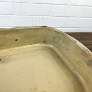 12x9" Vintage Rectangle Enamel Pan Authentic Chipped Enamelware Kitchen ...