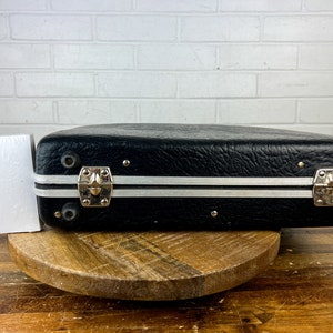 Vintage Hard Plastic Black Briefcase With Silver Accents American ...