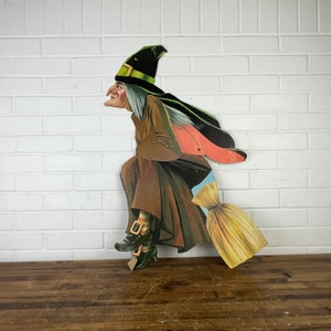 30 Vintage Witch Halloween Die Cut Jointed Witch Wall - Etsy