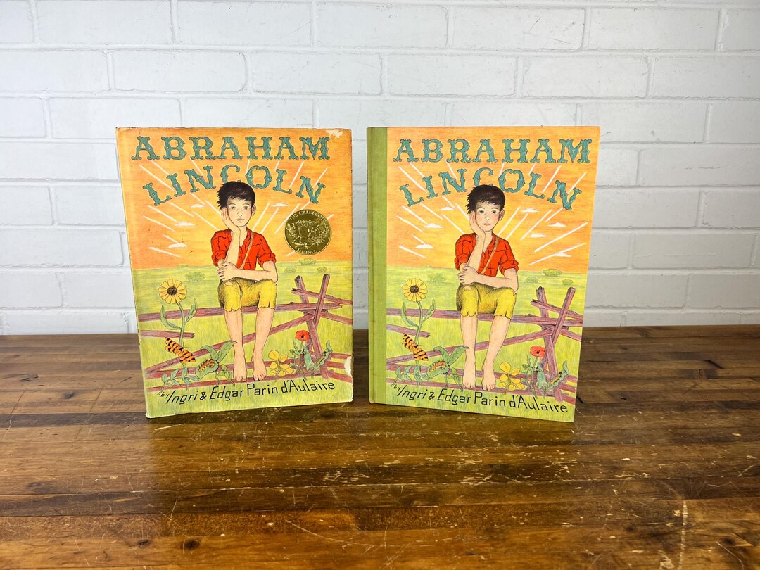 Signed 1957 Abraham Lincoln Children’s Book by Ingri & Edgar Parin D ...
