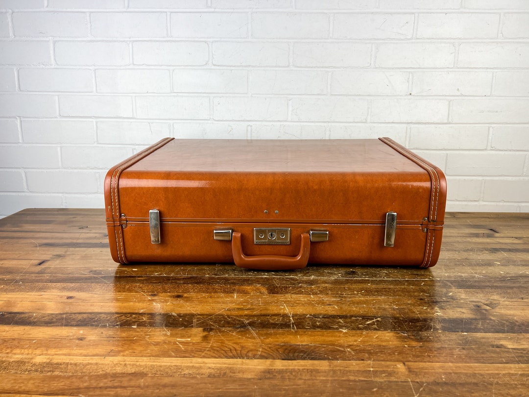 Vintage Royal Traveller Brown Briefcase Classic Mid Century Suitcase ...