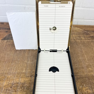 Vintage Gold Phone Dial Telephone Number Directory Rotary Dial Index ...