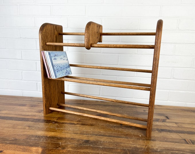 Three Levels Vintage Wood Compact Disc Holder CD Rack Wooden CD Audio ...