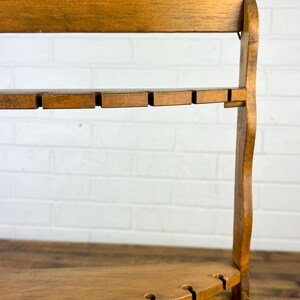 Vintage Wood Souvenir Spoon Rack for Collectible Spoons Holds 18 Small ...
