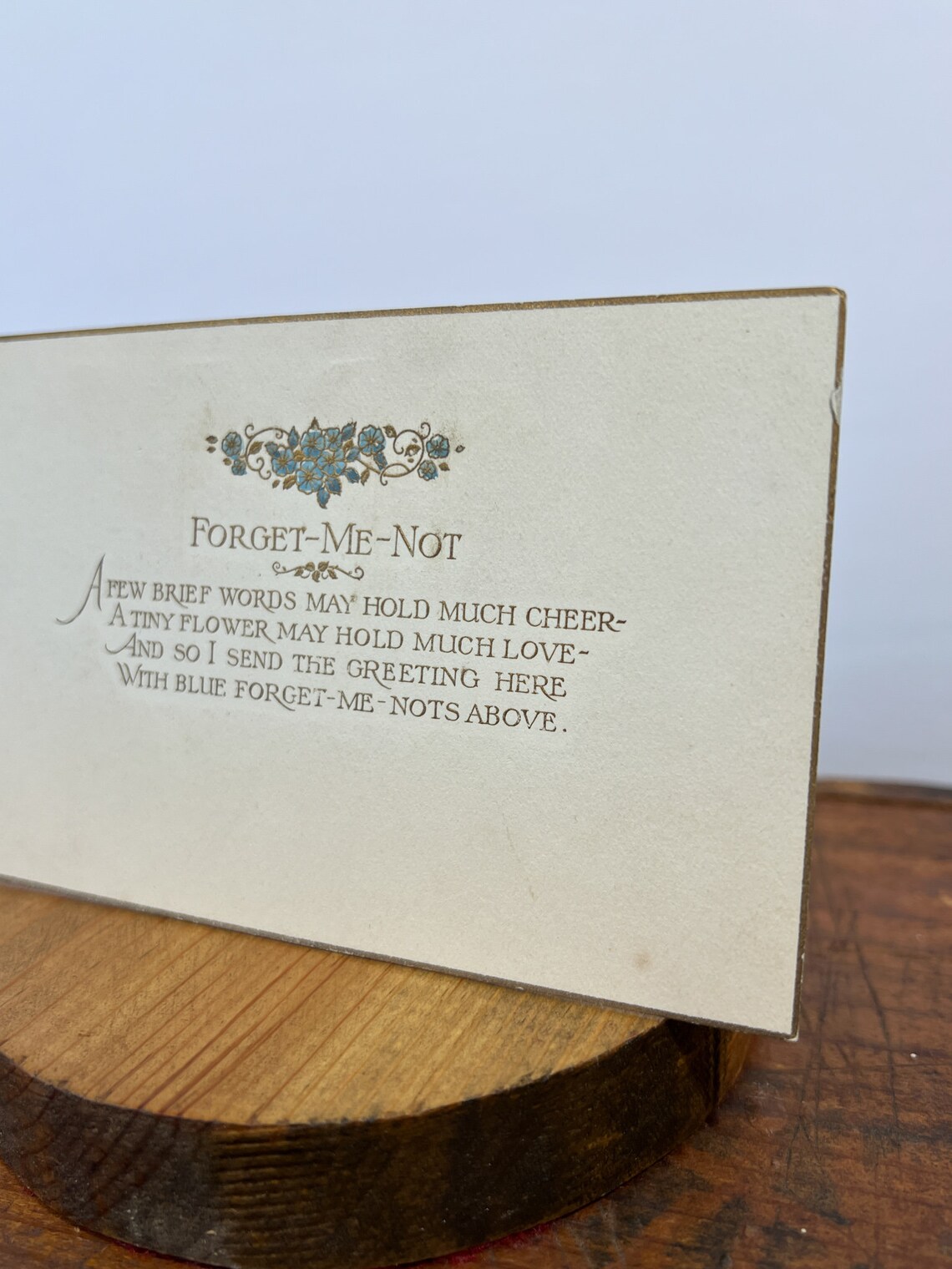 Vintage Forget Me Not Postcard Authentic the AM Davis Company - Etsy