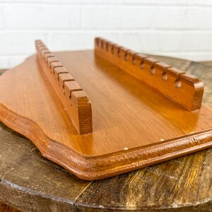 Vintage Wood Souvenir Spoon Rack for Collectible Spoons Holds 22 Small ...