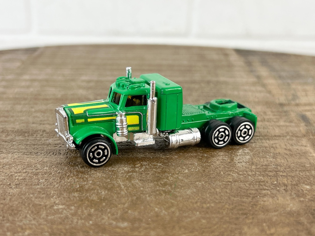 1970s Vintage Green Semi Truck Trailer Diecast Metal Car Toy Diecast ...