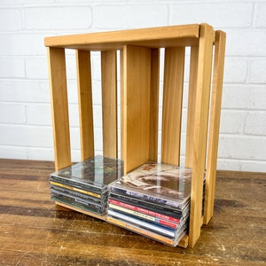 Vintage Napa Valley Wood Storage Display Container or CD Holder Storage ...