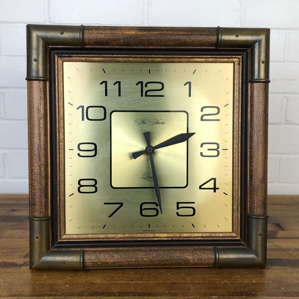 Square Wall Clock - Etsy