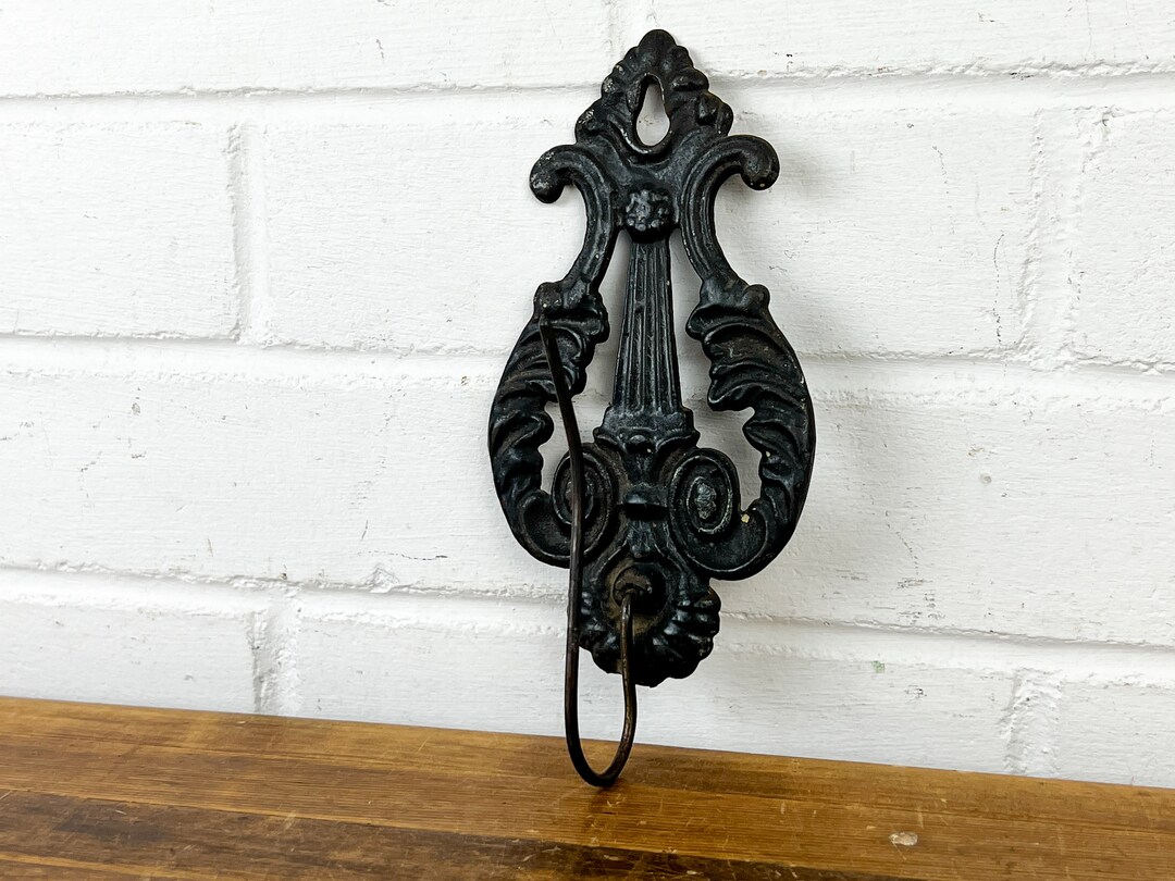 Distressed Vintage Black Metal Receipt Spike for the Wall Hanging Bill ...