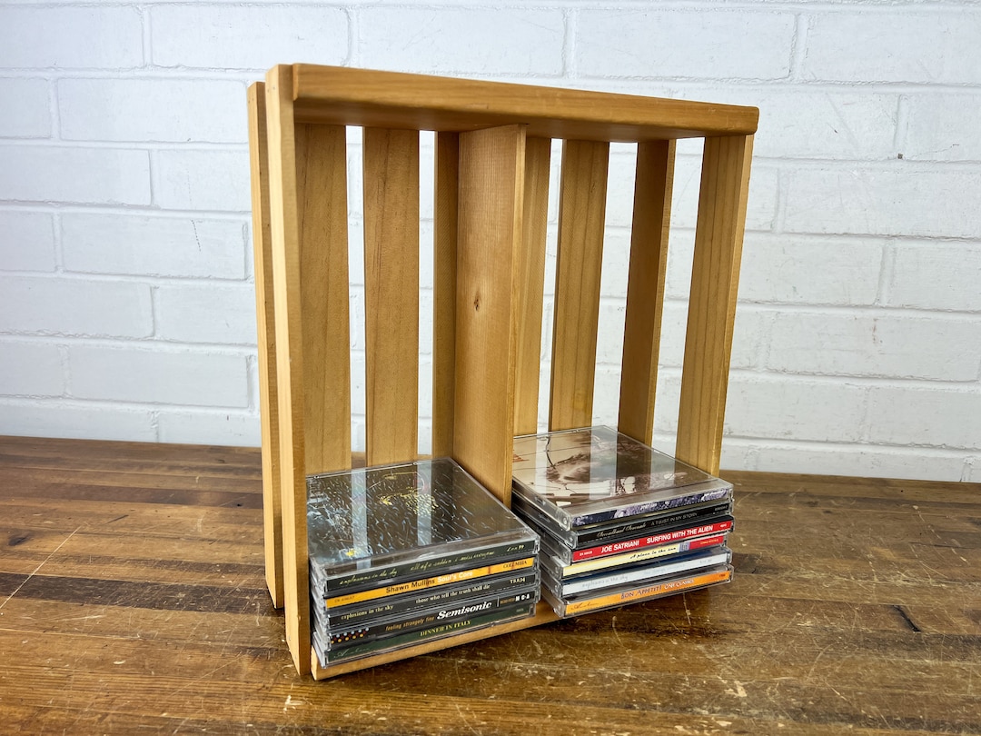 Vintage Napa Valley Wood Storage Display Container or CD Holder Storage ...