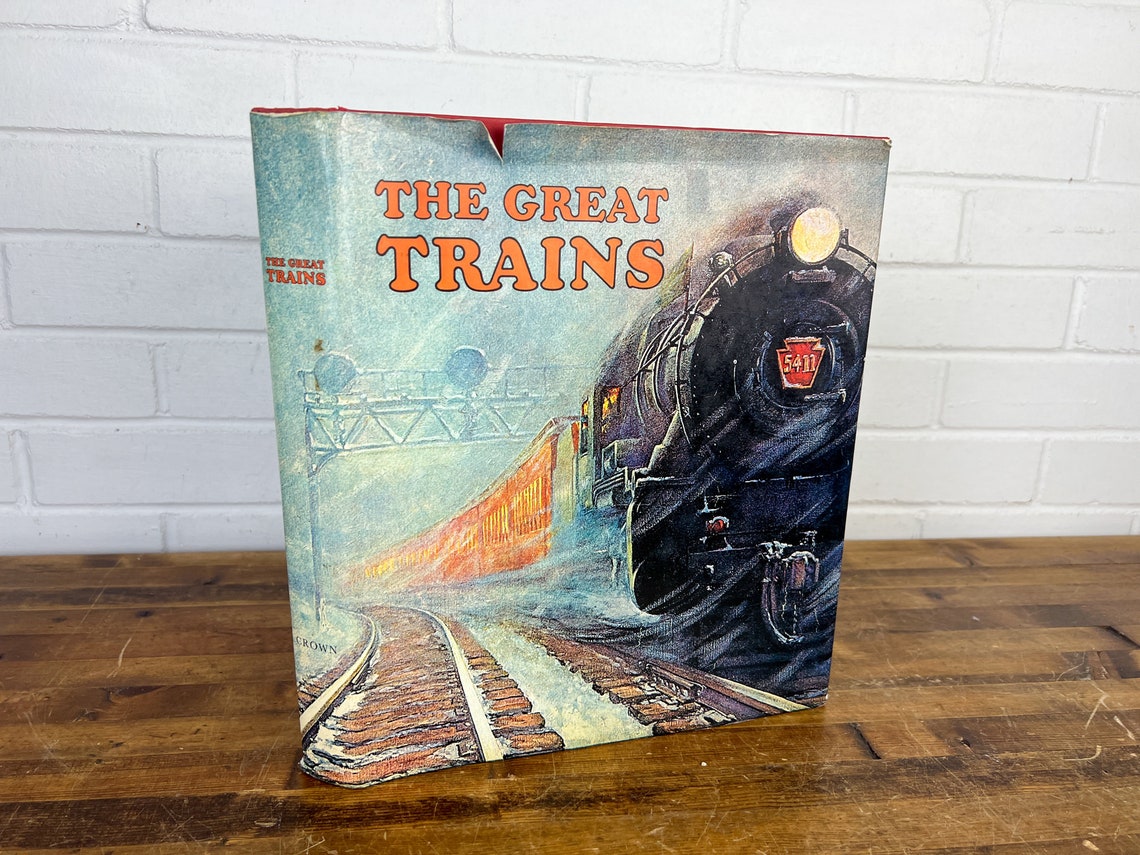 1973 the Great Trains Book Authentic Vintage 1970s Train - Etsy