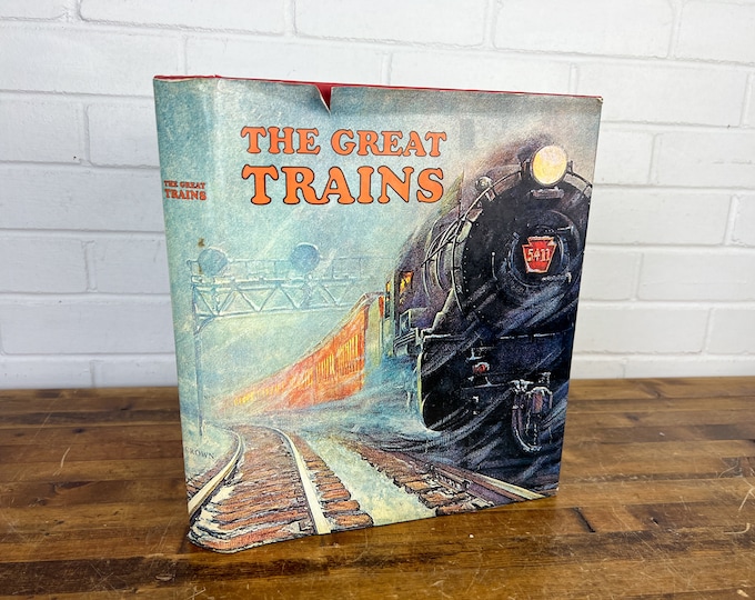 1973 the Great Trains Book Authentic Vintage 1970s Train Hardcover Book ...