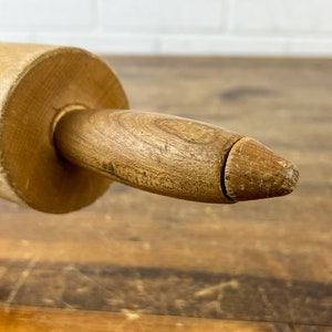 Vintage Wooden Rolling Pin Rustic Distressed Brown Wood Rolling Pin - Etsy