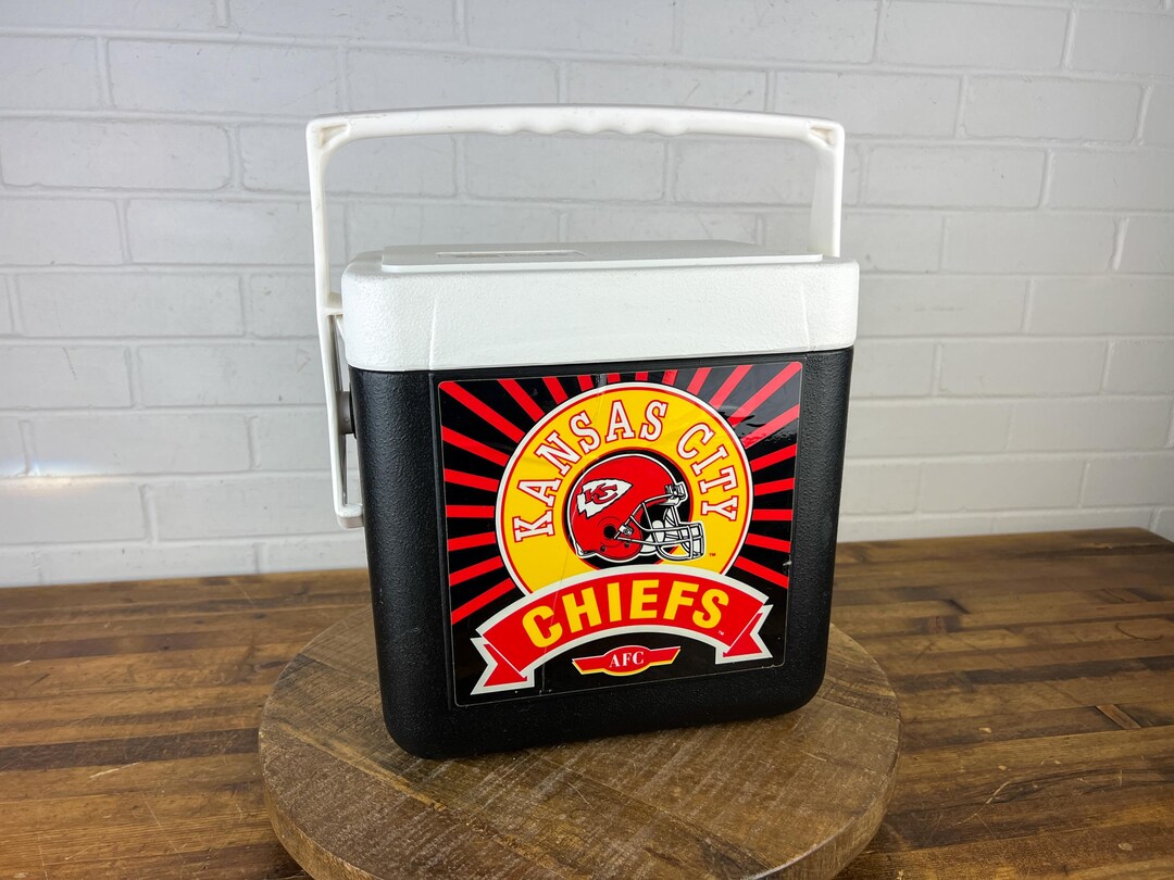 1990s Vintage Kansas City Chiefs Portable Cooler Cool Stuff Brand ...