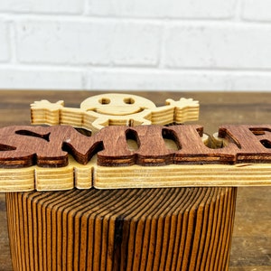 The Word Smile Wooden Cutout Wood Cutout With Happy Face Person Smile ...