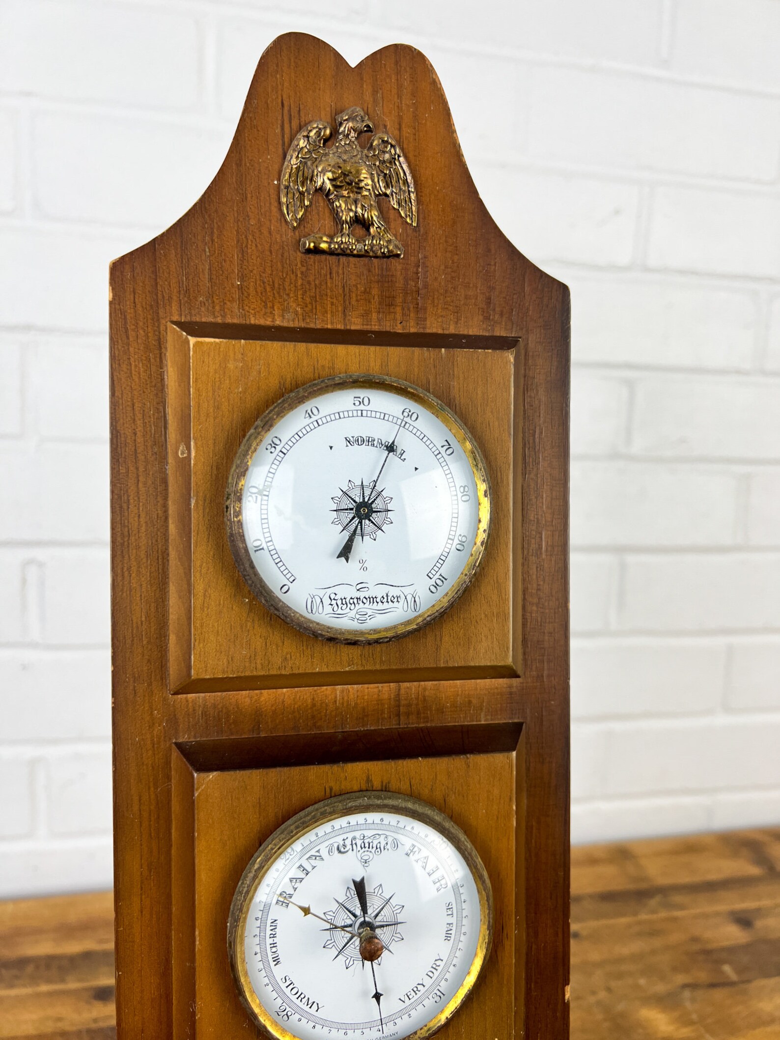 Vintage Distressed Wood Weather Station for Wall Authentic - Etsy