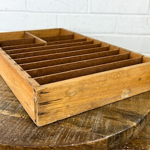 15x10 Vintage Nail File Drawer Wood Curio Cubby Cabinet in Printers ...