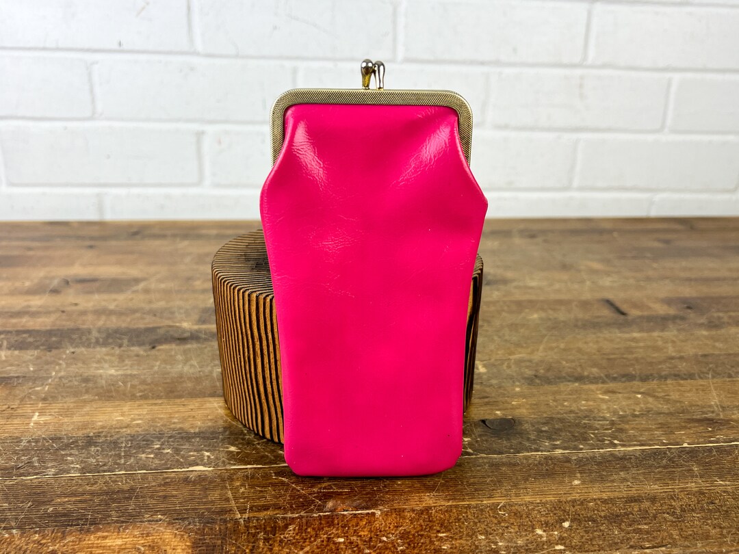 Vintage Pink Cigarette Case With Kiss Lock Clasp Simple Pink Pouch - Etsy