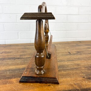 Vintage Wooden Butcher Paper Holder Paper Cutter for Rolls of Paper ...