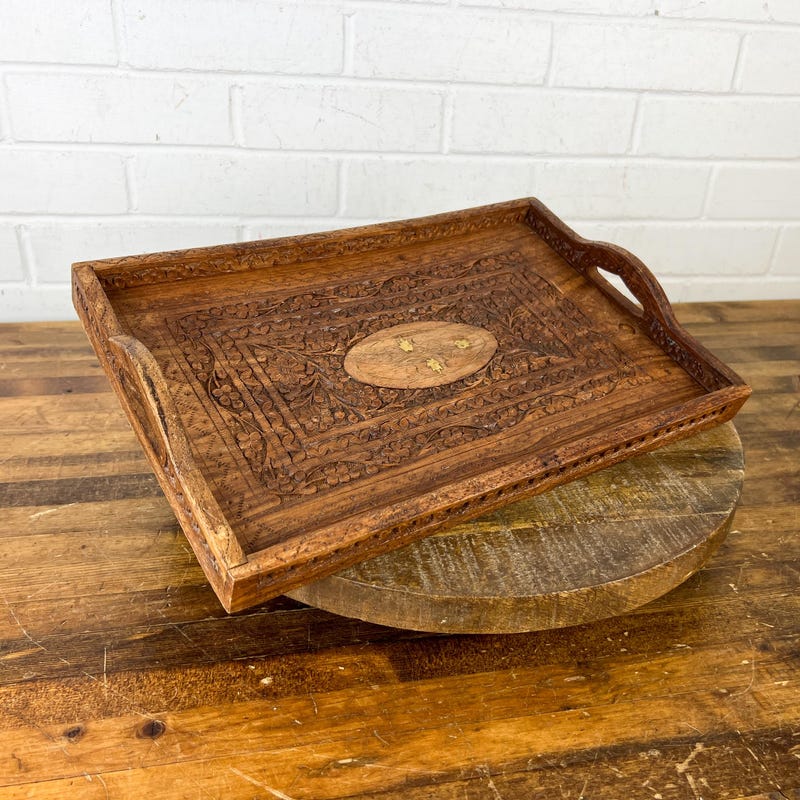 Carved Wood Trays - Etsy