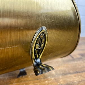 Vintage Gold Metal Fireplace Log Holder With Claw Feet Gold Indoor ...