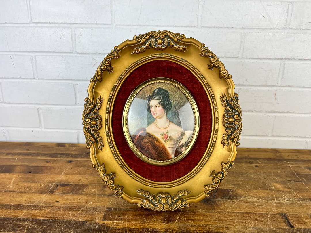 Vintage Baroness Von Krudener by Joseph Steiler Framed Print Victorian ...