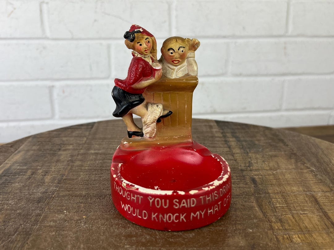 1950s Vintage Funny Ashtray Adult Humor Quote Thought You Said This ...
