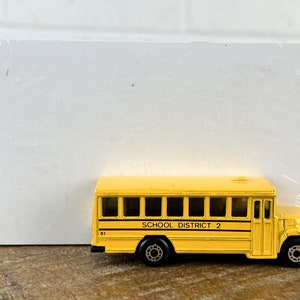1985 Vintage Matchbox School Bus Diecast 1980s Metal Car Toy Diecast ...