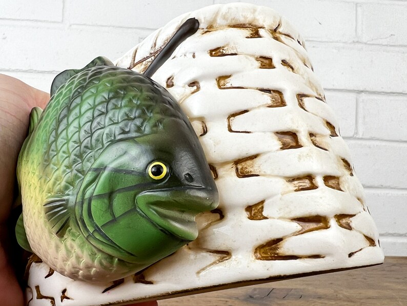Vintage Bass Fish Indoor Planter Nautical Wall Art Fish Tank - Etsy