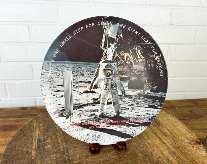 Vintage NASA Apollo 11 Display Plate With Quote That's One Small Step ...
