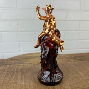 Vintage Avon Bucking Bronco Figurine Glass After Shave Bottle Cologne ...