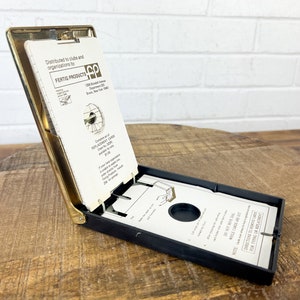 Vintage Gold Phone Dial Telephone Number Directory Rotary Dial Index ...