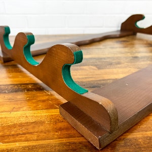 Vintage Wooden Gun Rack for Wall and Holds 3 Rifles Authentic - Etsy