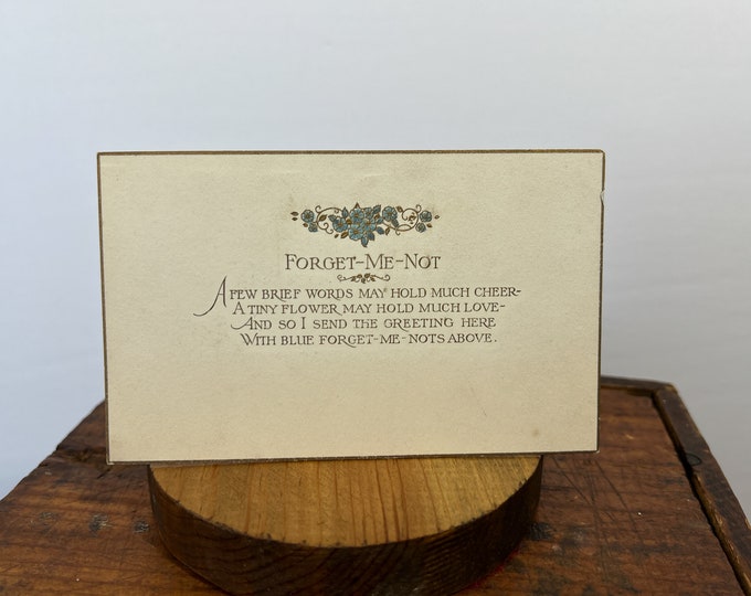Vintage Forget Me Not Postcard Authentic the AM Davis Company Postcards ...