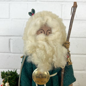 12" Vintage Handmade Santa Claus Doll Country Santa Standing Doll One ...