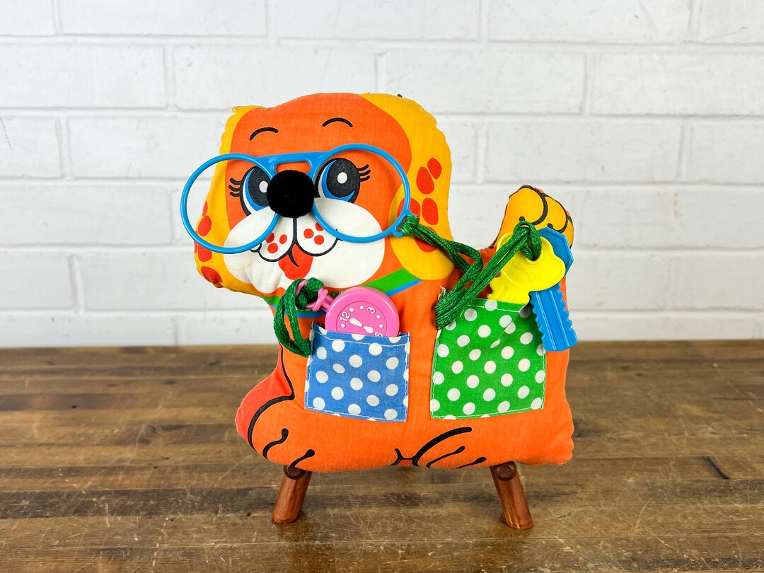 1980s Vintage Playskool Play Pup 1983 Busy Baby Toy Interactive Dog ...