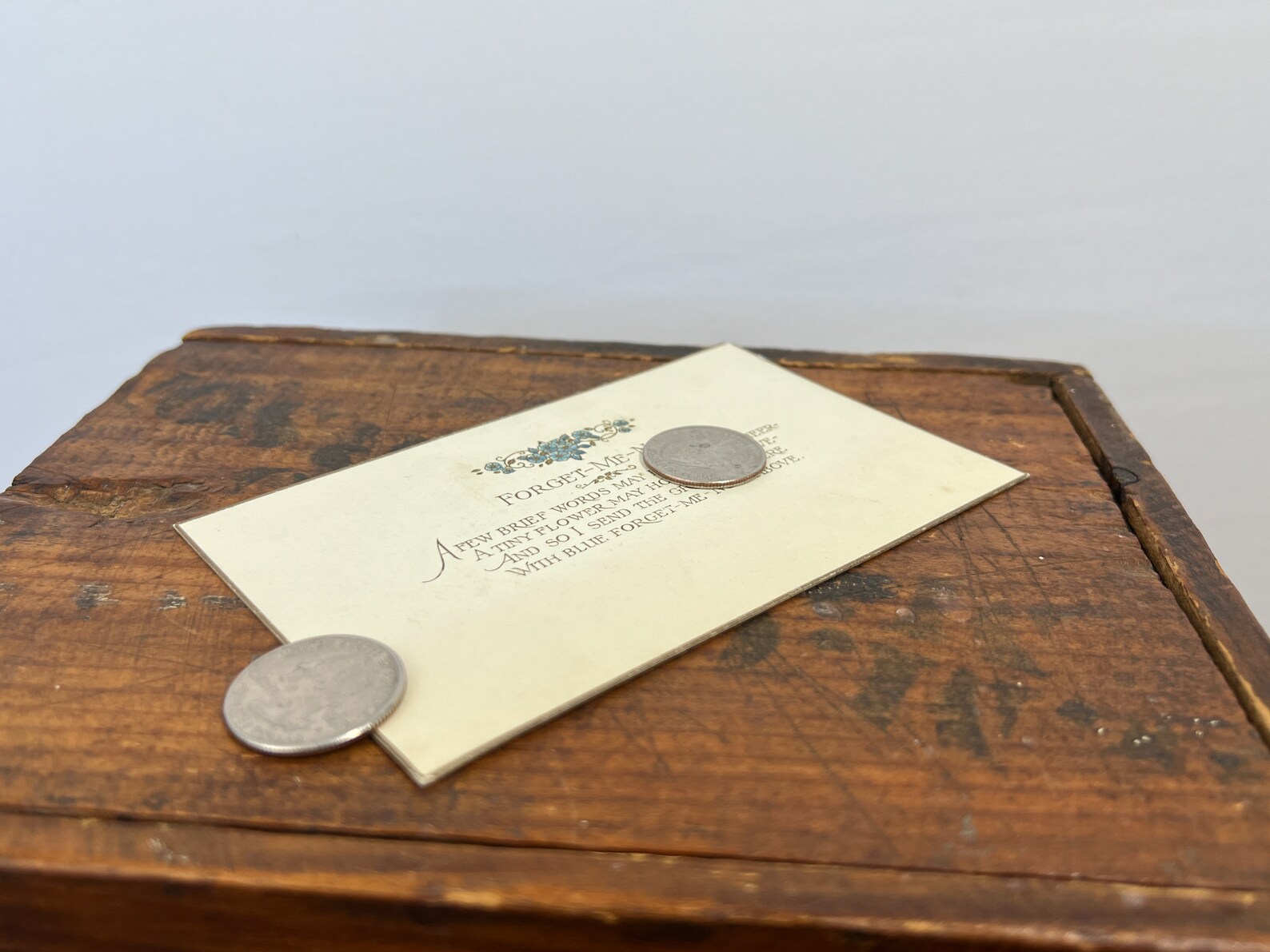 Vintage Forget Me Not Postcard Authentic the AM Davis Company - Etsy