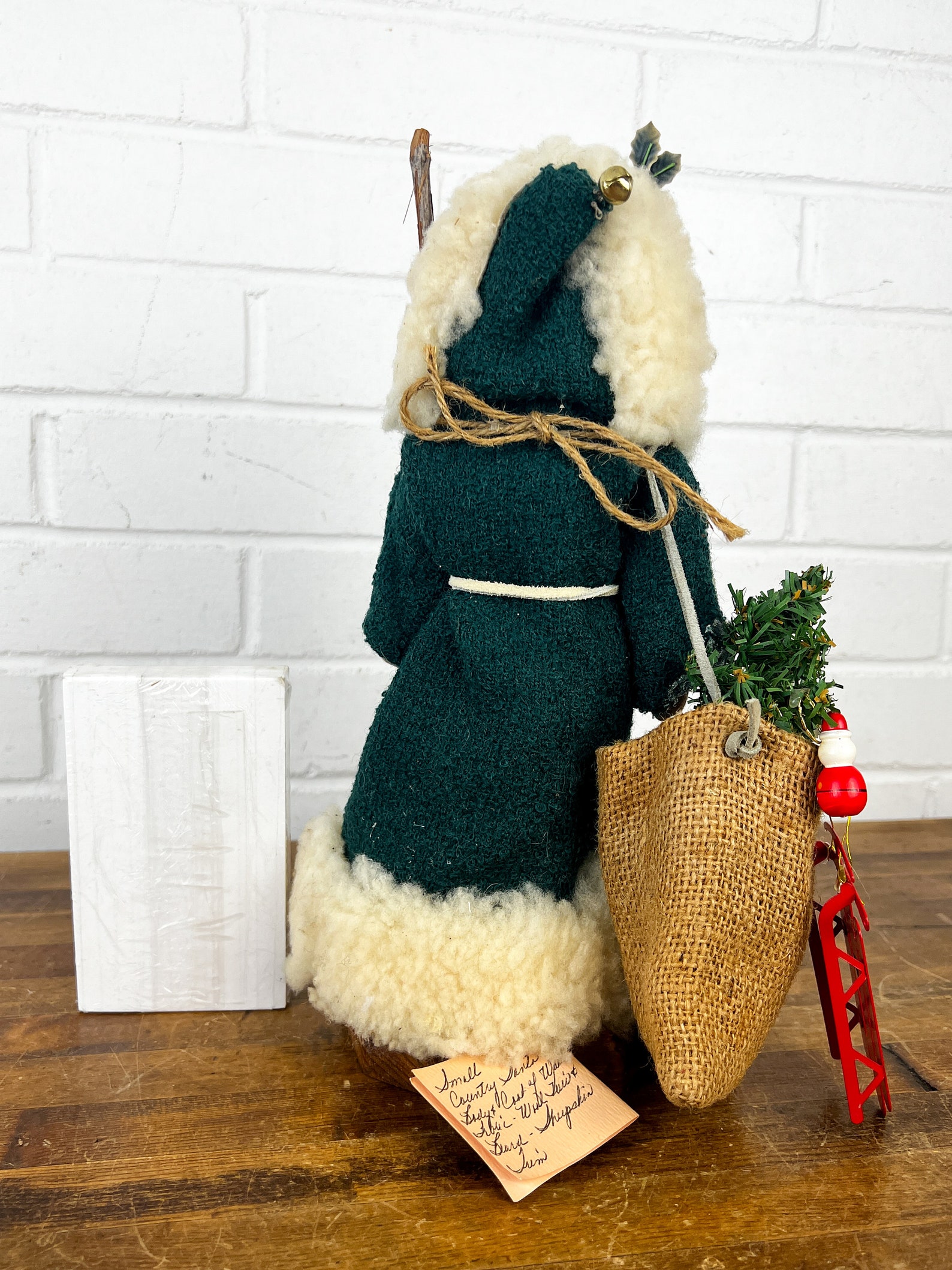 12" Vintage Handmade Santa Claus Doll Country Santa Standing Doll One ...