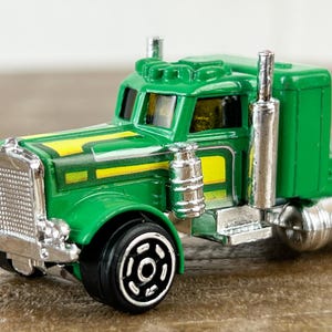 1970s Vintage Green Semi Truck Trailer Diecast Metal Car Toy Diecast ...